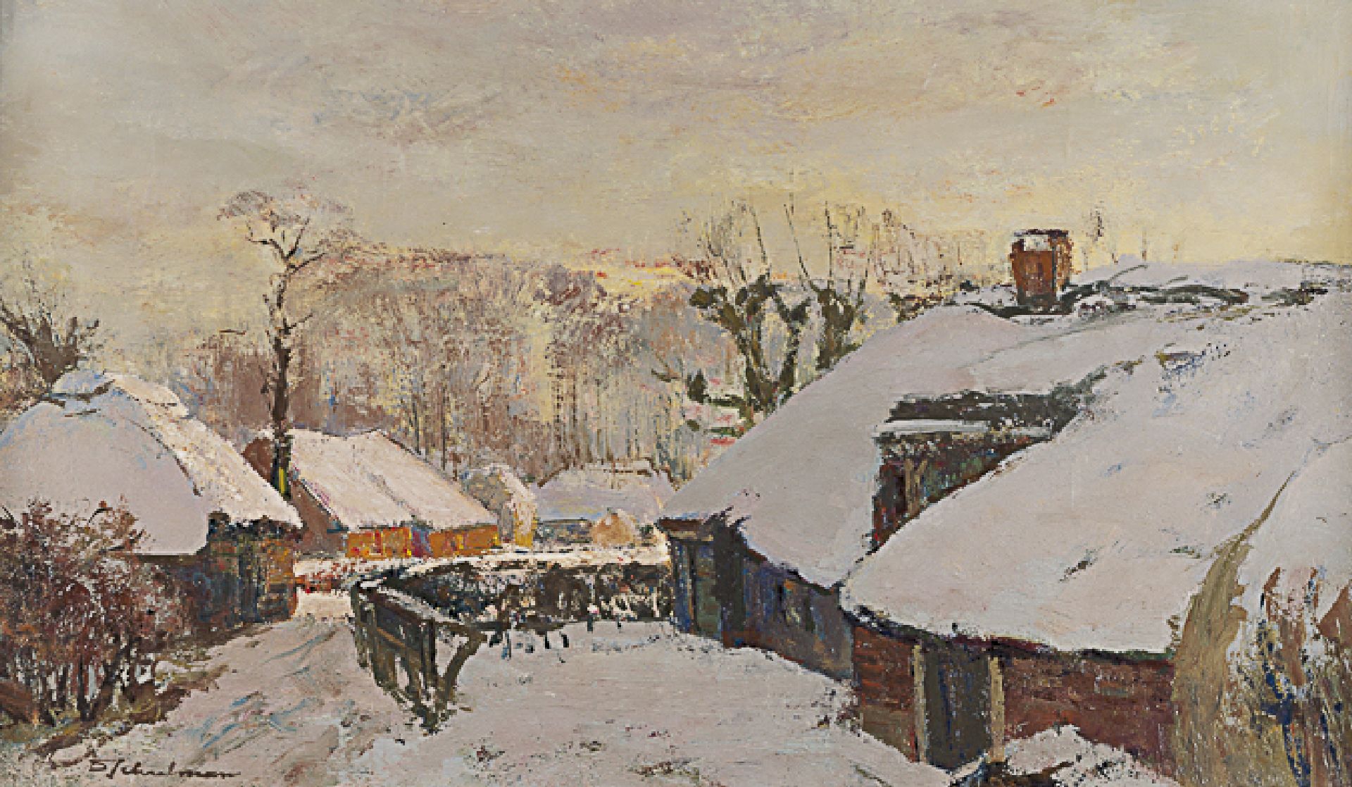 David Schulman | Paintings prev. for Sale | Laren in winter