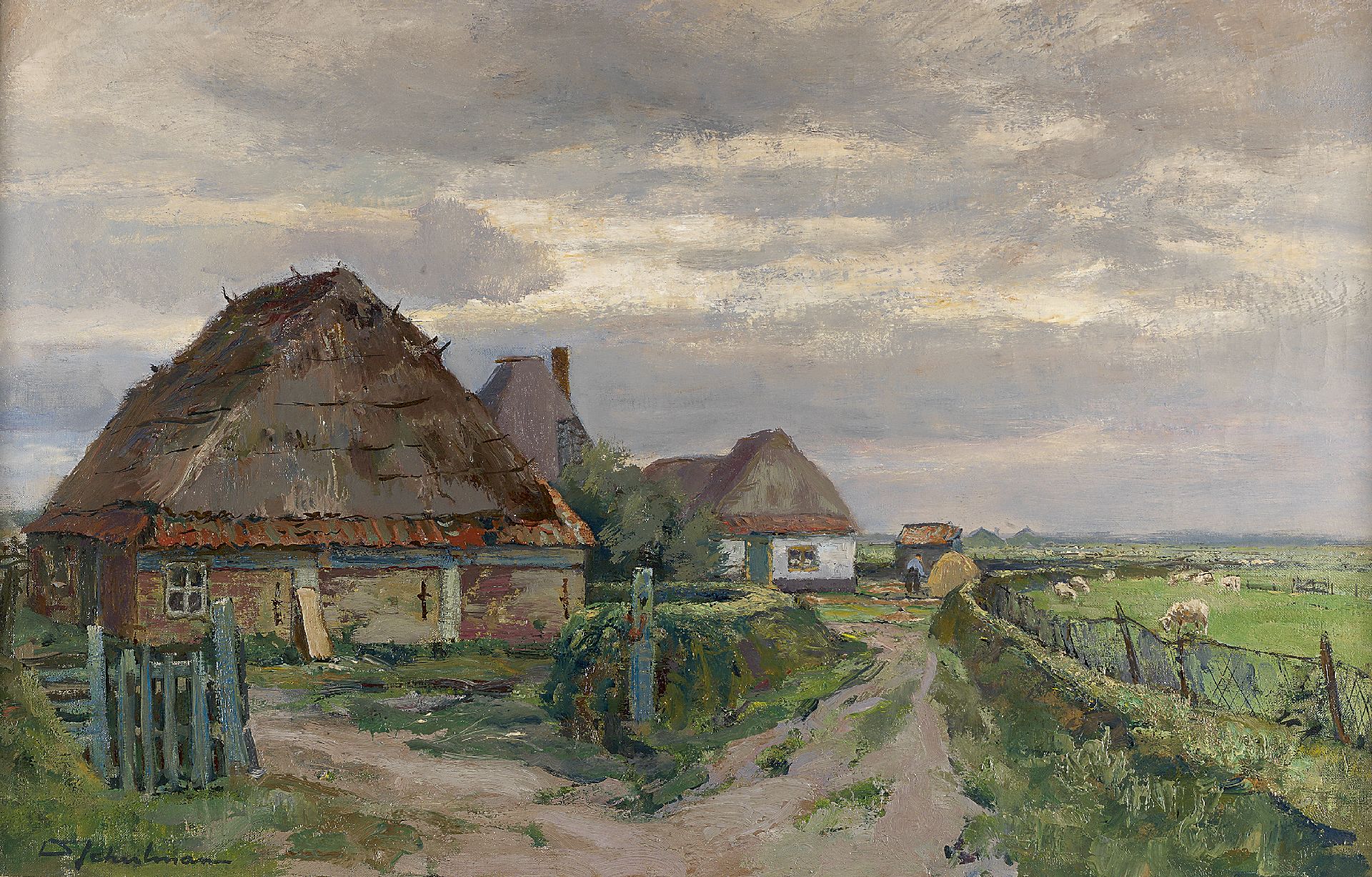 David Schulman | Paintings prev. for Sale | Farmhouses on the isle of ...