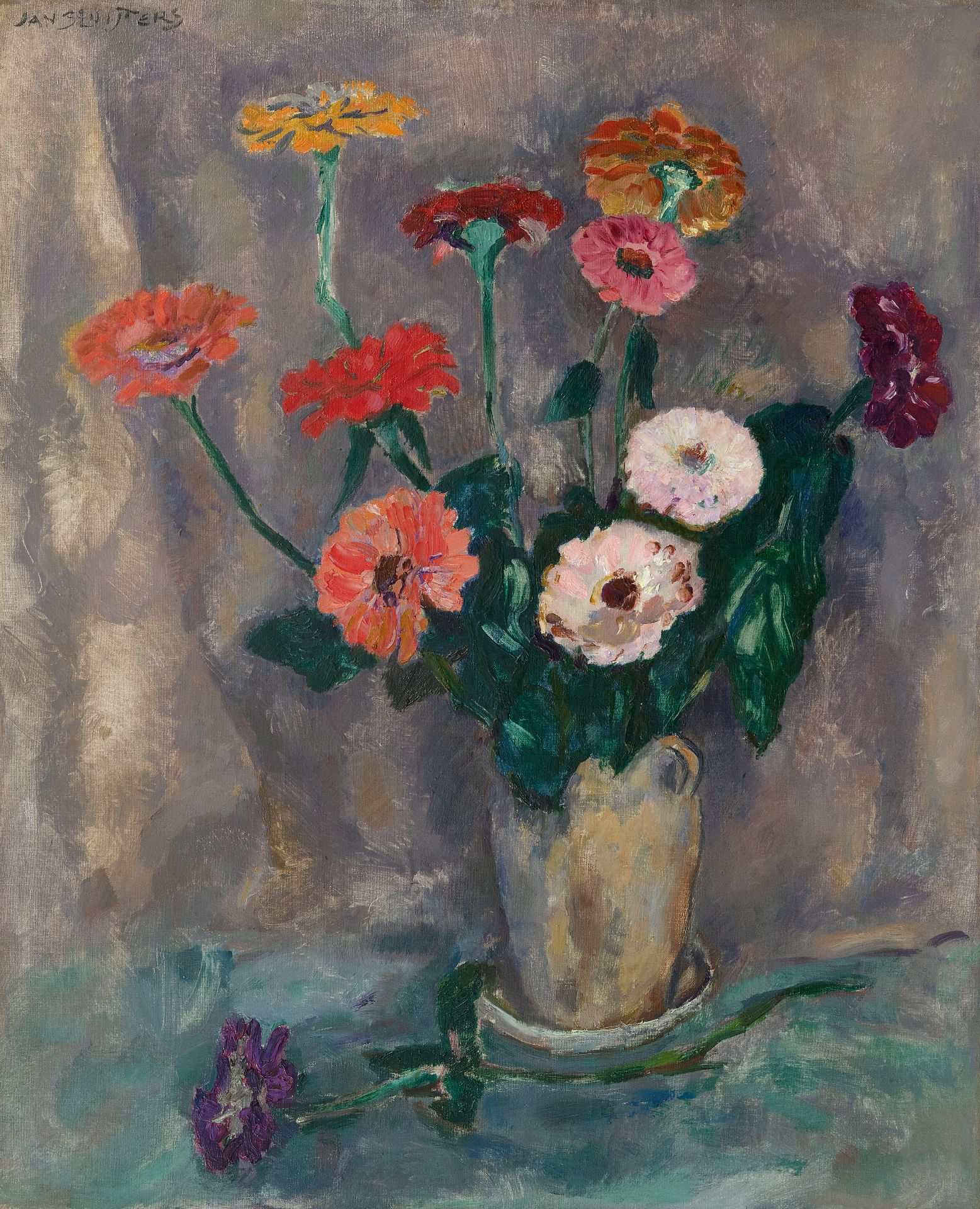 Jan Sluijters | Schilderijen te Koop | Stilleven met zinnia's