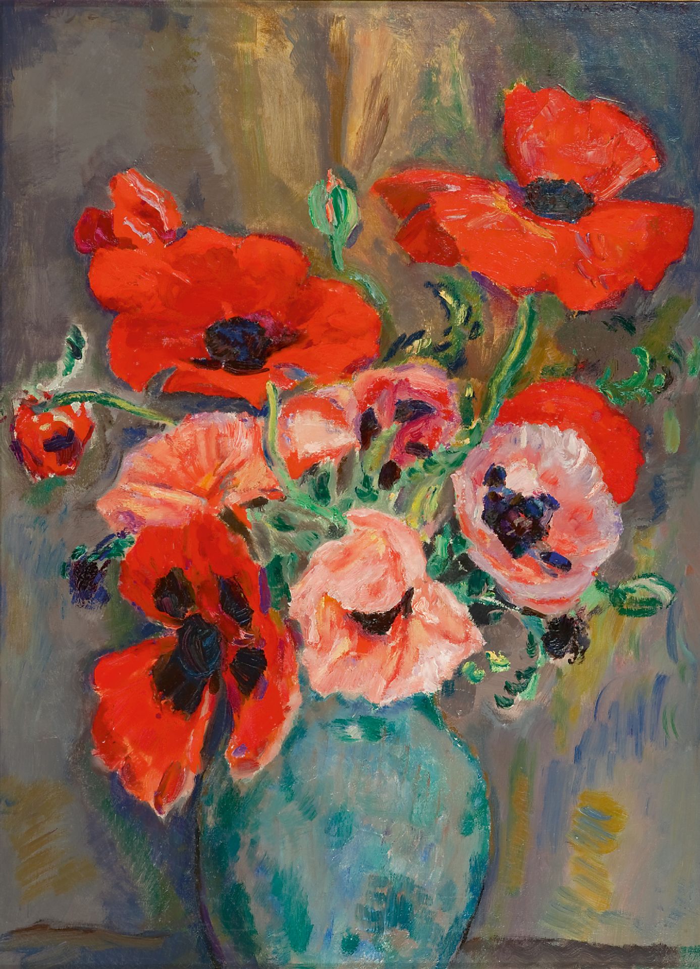 Jan Sluijters | Schilderijen te Koop | Klaprozen in een vaas