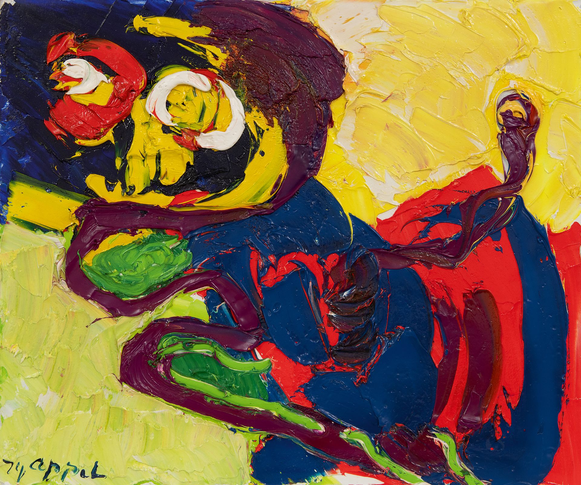 Karel Appel | Schilderijen te Koop | Chat Libre