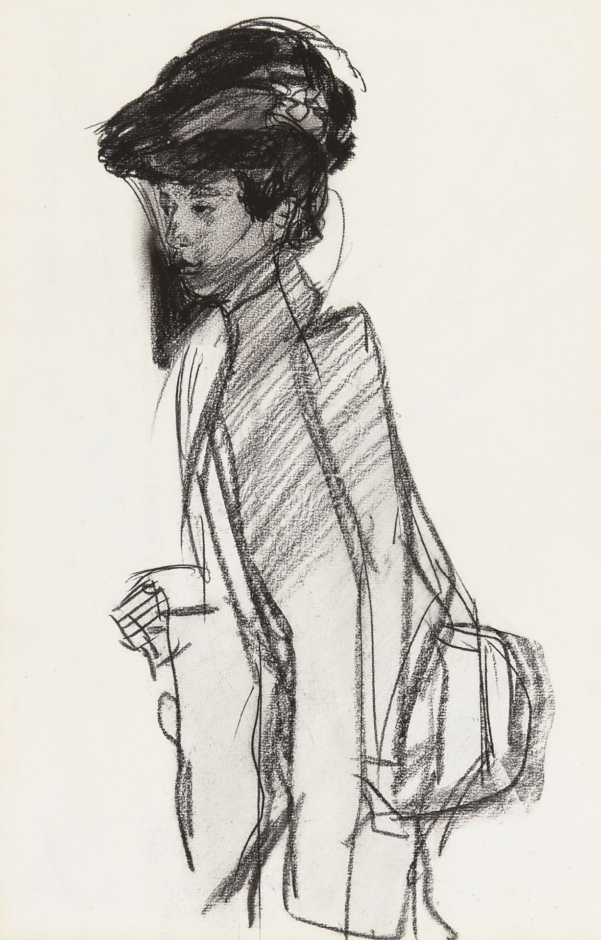 Isaac Israels | Watercolours and drawings prev. for Sale | A lady with ...
