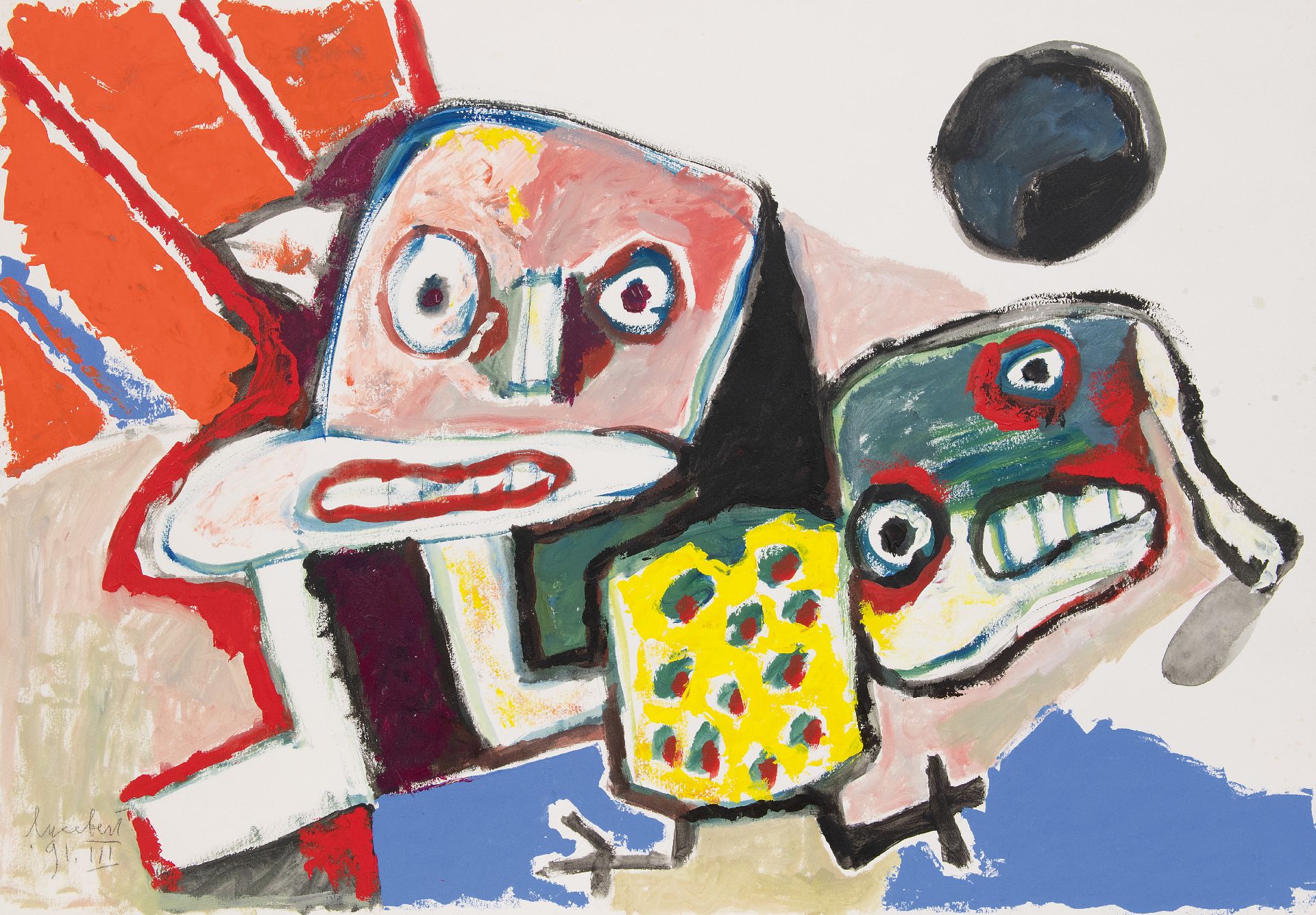 Lucebert | Watercolours and drawings for Sale | Untitled